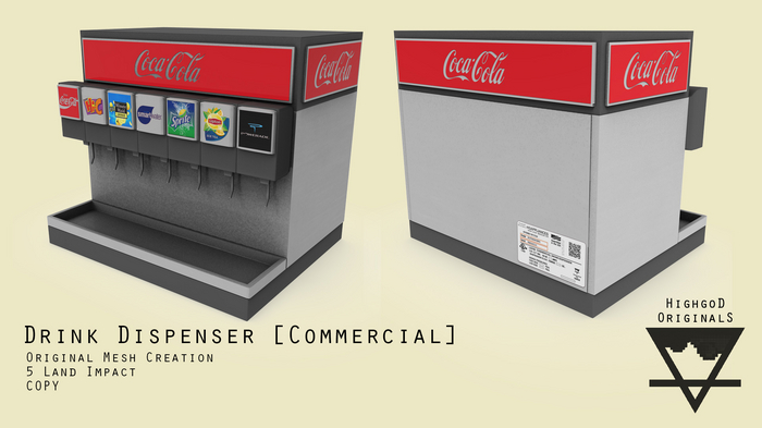 Second Life Marketplace - Highgod Drink Dispenser [Commercial]